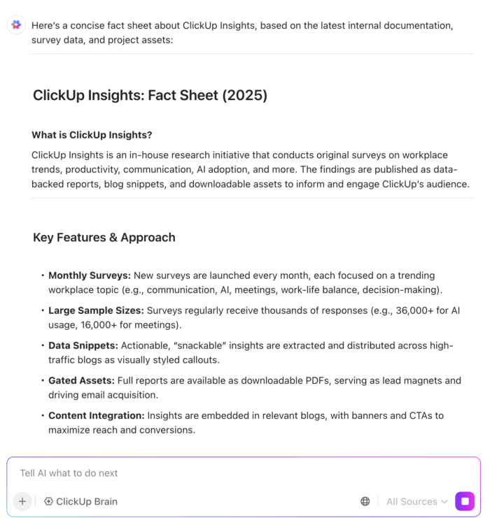 How to Make a Fact Sheet with 8 Simple Steps | ClickUp
